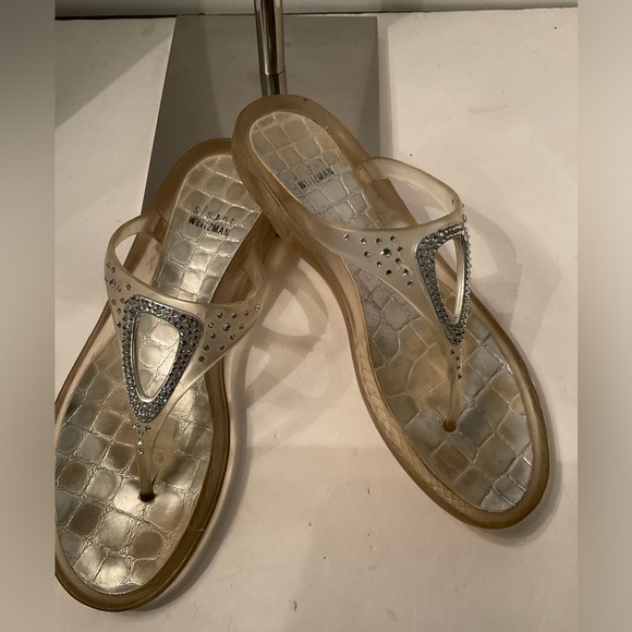 Stuart Weitzman | Shoes | Vintage Stuart Weitzman Jelly Clear Sandals ...